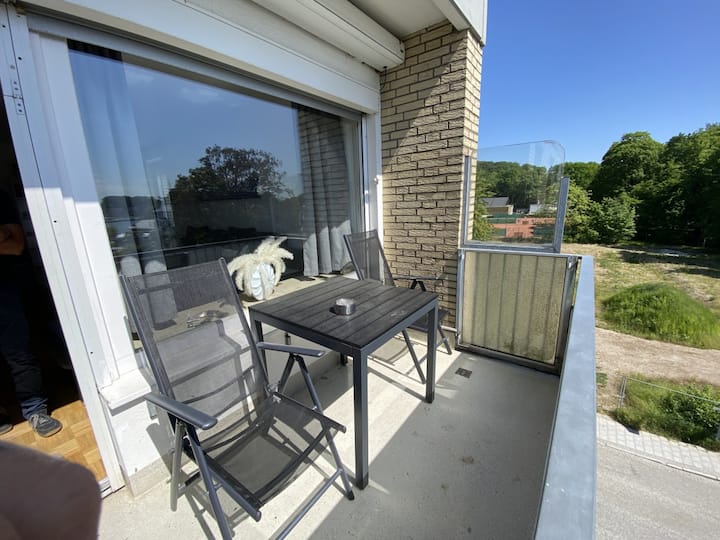 Sadebo Balkon Flussblick | 2 Schlafzimmer | Parken - Lübeck