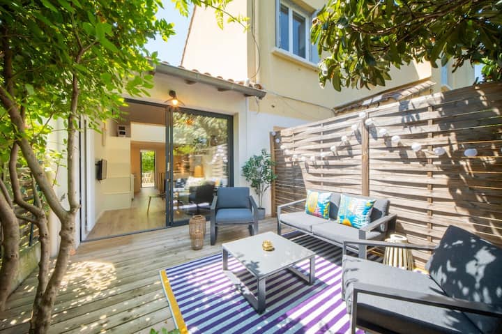 Le Cocon - Jardin Terrasse Privatif Avec Parking - Montpellier