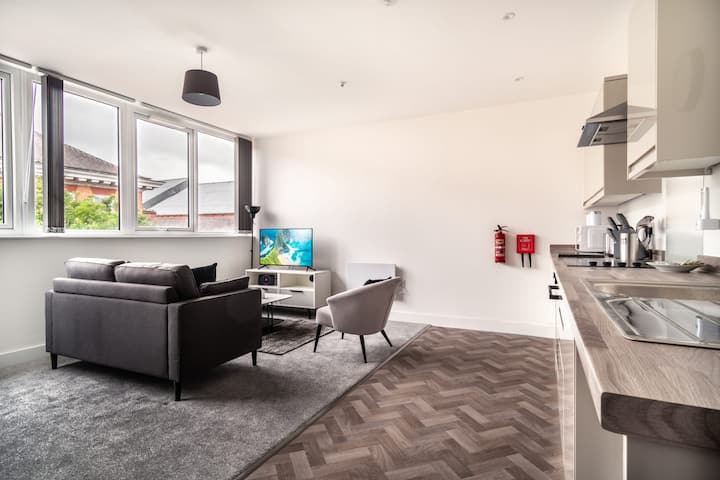 Modern 1 Bed Apartment In Central Wrexham - Wrexham
