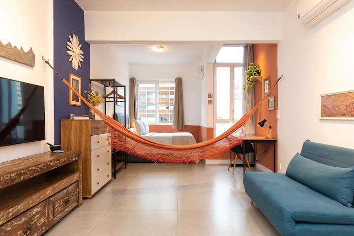 Estiloso Studio C/ Workstation à 5 Min Da Praia - Copacabana