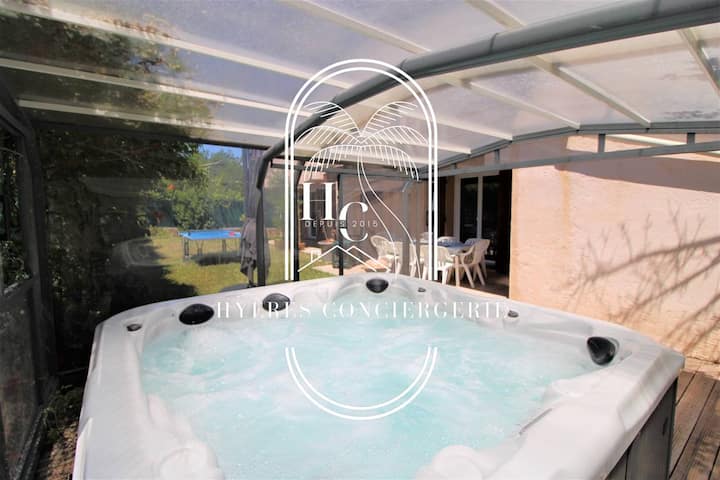 Villa 4 Chambres, Jardin, Jacuzzi Hyères Pkclim - La Crau