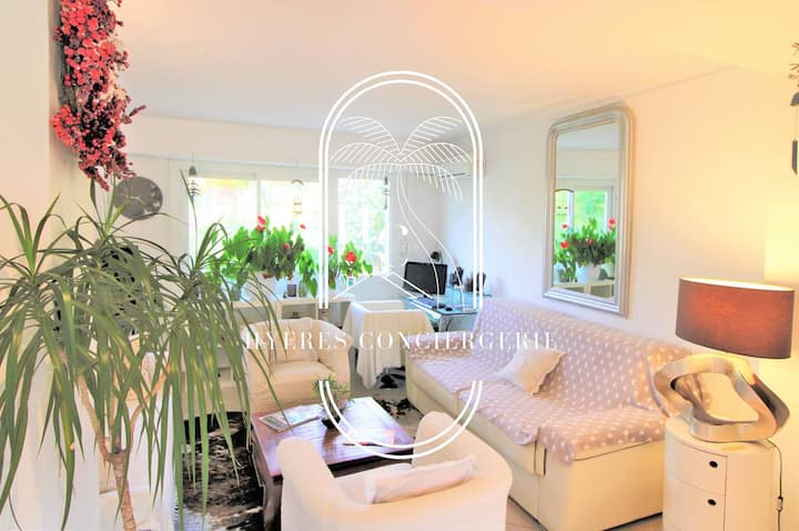 Cosy T3 Rénové-climparkinghyères- Plage 10 Min - Hyères