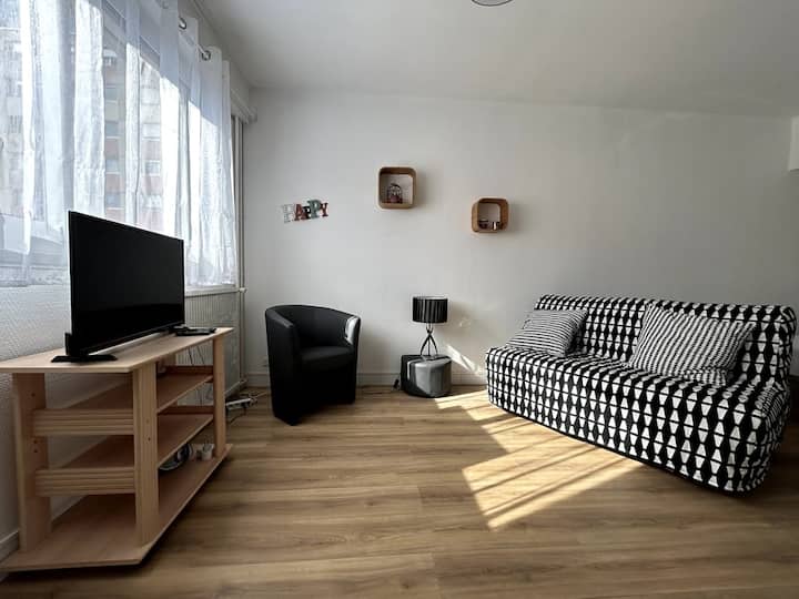 Grand Studio Pour 2 Personnes Avec Parking - Villeurbanne