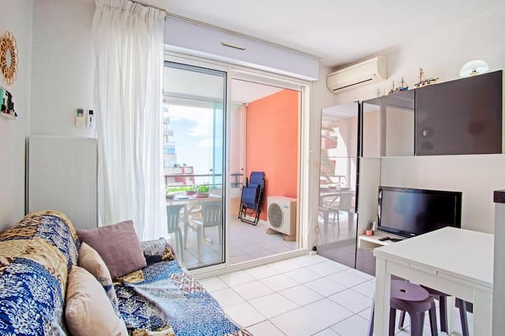 Le Pajo - T3 Climatisé - Wifi, Piscine Et Parking - Plage de Sète