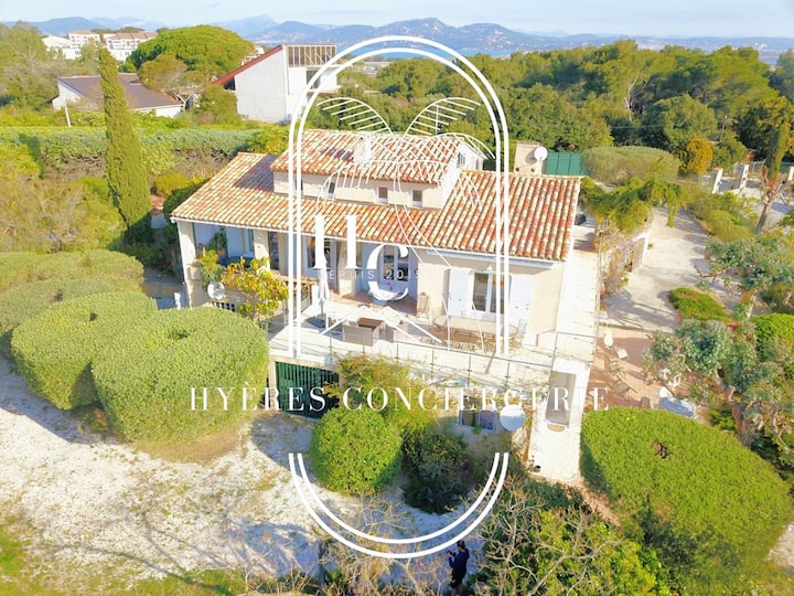 Giens Rdj T3 Terrasse Vue Mer/pk/wifi/clim - Île de Porquerolles