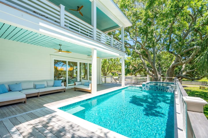 5 Br Luxury Home With Ocean Views, Pool, & Hot Tub - アイル・オブ・パームズ, SC