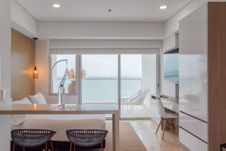 W* | Lovely Loft With Beachfront Balcony In Crespo - Cartagena das Índias