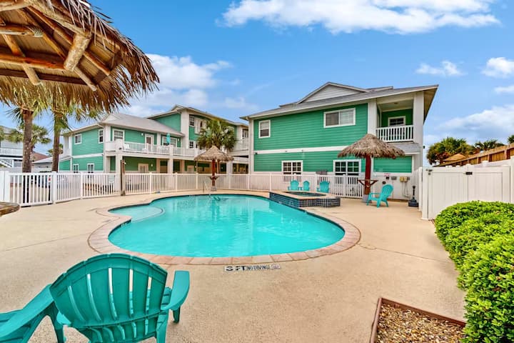 Mc4 Shared Pool And Hot Tub, Golf Cart Access - Port Aransas, TX