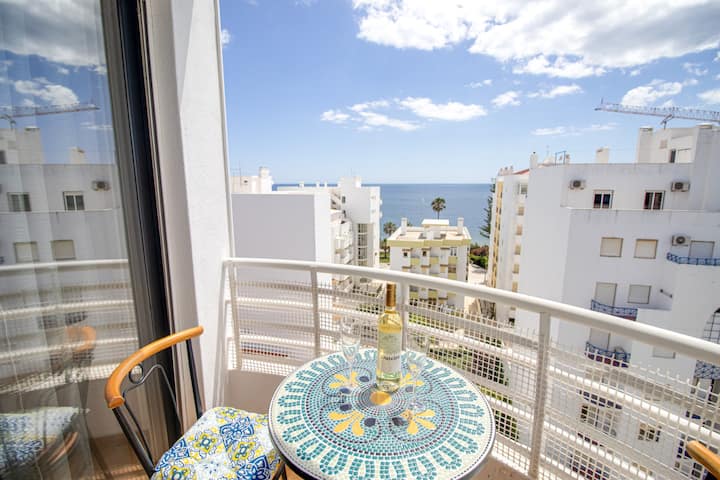 1-step To The Beach Apt. | Ocean View | Ac | Wi-fi - Armação de Pêra