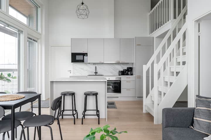 3br Modern Loft Penthouse With Sauna & Parking - Nokia