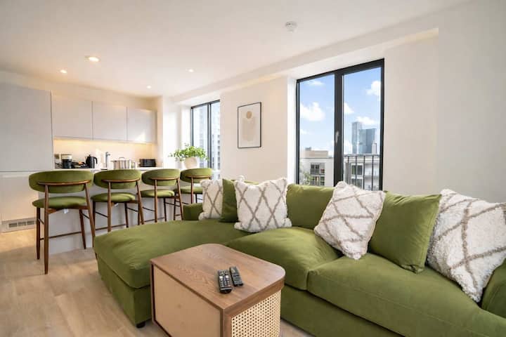 Organika Suite & 2br Luxury W/ Skyline Views & Gym - Greater Manchester