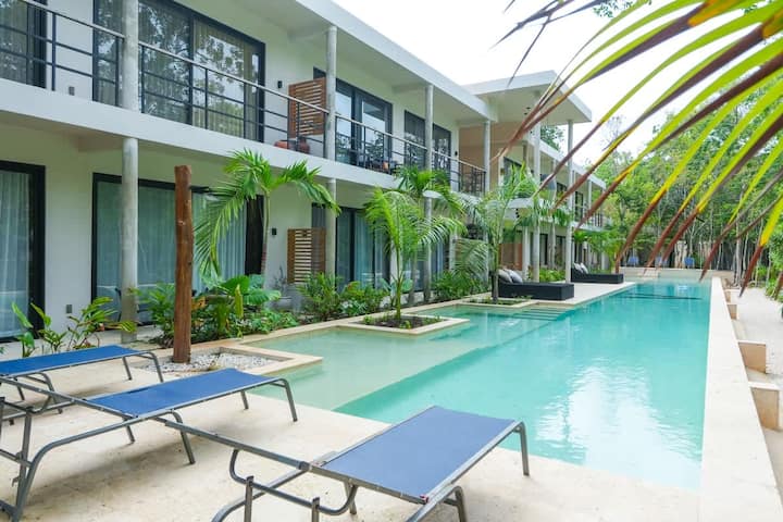Modern Studio Next To Holistika With Pool Views - Tulum