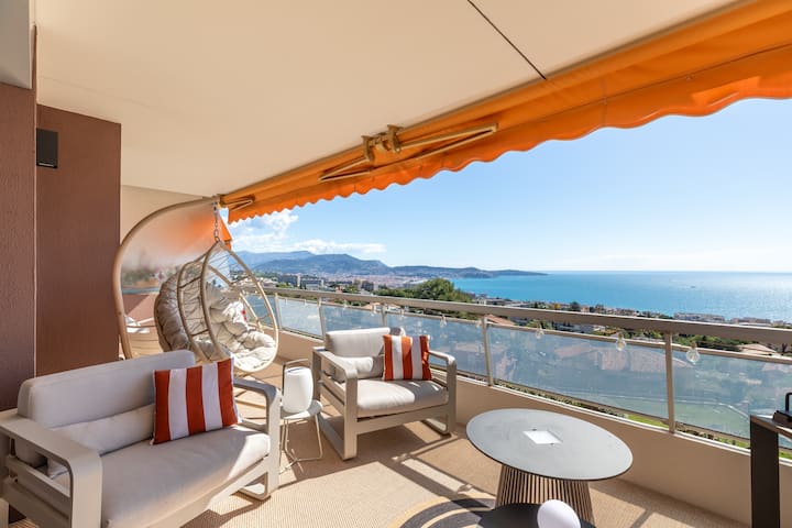 Les Belles Terres - Résidence Avec Piscine Vue Mer - Nice