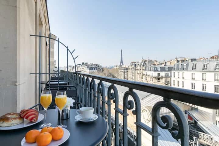 Sublim - Autonomous Hotel | Room With Balcony Eiffel View - Parigi