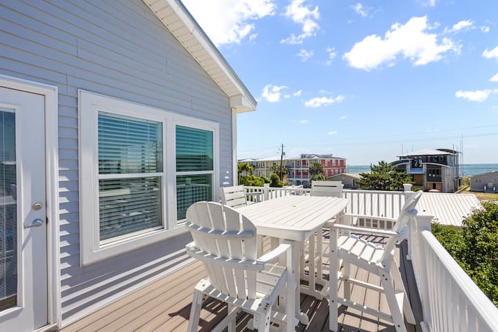 Mermaid Crossing | Coastal Retreat + Two Patios! - Kure Beach, NC
