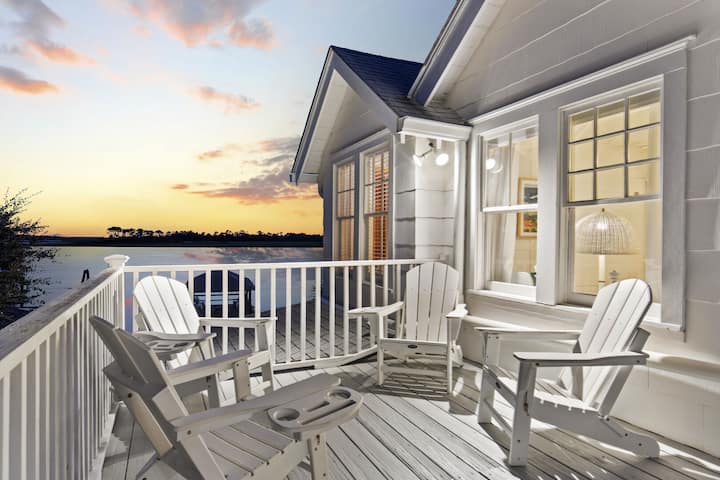 Back River Views, Dock And Heated Pool Access - Tybee Island