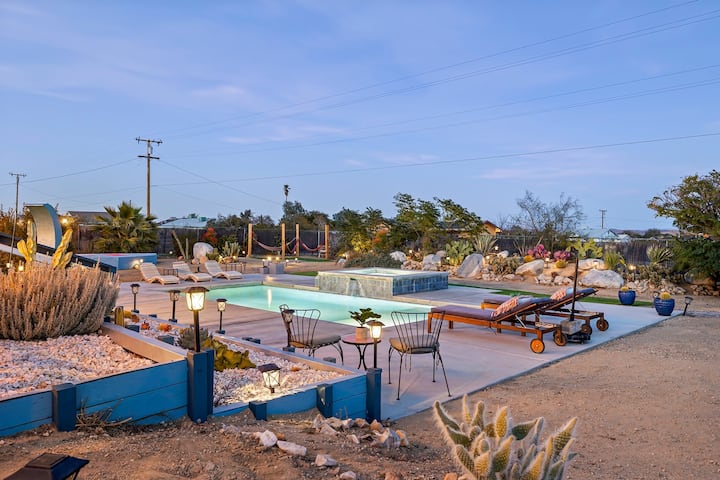 Pool - Spa - Fire Pit - Mins To Jtnp - Villa Leona - Joshua Tree, CA