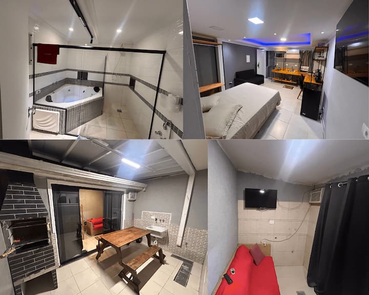 Casa 2 Quartos Hidromassagem, Ar Cond, Churrasque - São José dos Pinhais