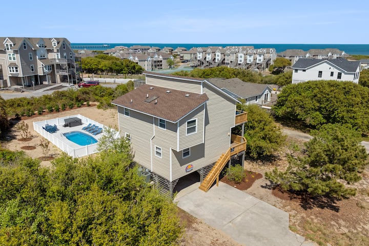 A Change In Attitude: Ocean View | Private Pool | - Duck, NC
