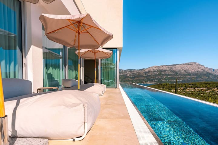 Villa Morello 2 W/ Pool, Sauna & Gym – Korčula - Korcula