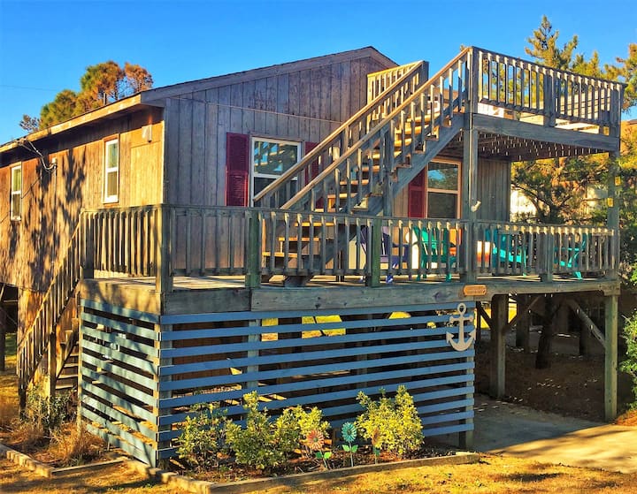 Escape 2 Obx! Dog Friendly - Decks - Hammock - Fireplace - Keurig - Soundside - Kill Devil Hills, NC