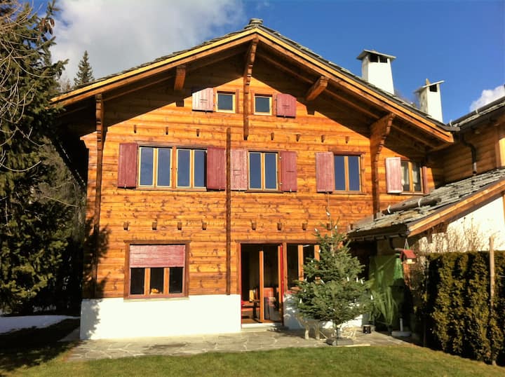 Magnifique Chalet Avec Jardin à Crans - Anzère