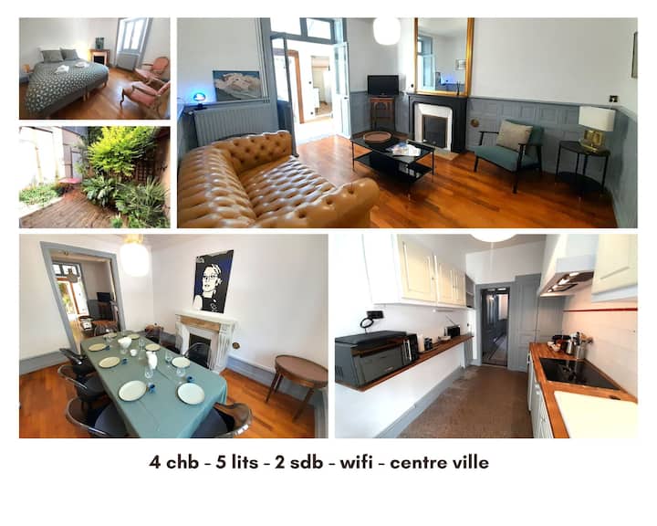 Belle Maison 8 Pers- Patio- Wifi - Châteauroux