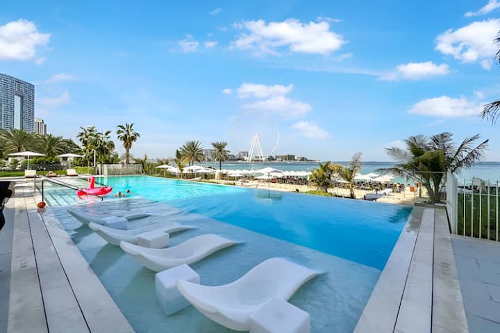 1bdr High Floor W/ Private Beach And Pool In Jbr - Émirats arabes unis