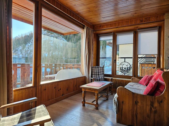 Chalet Mitoyen De 9 Personnes, Grand Balcon Vue Ma - Pra-Loup