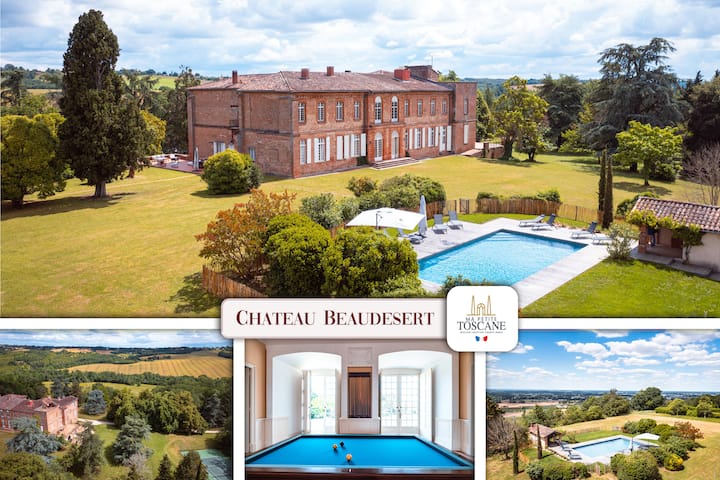 Chateau Beaudesert - Piscine - Tennis - Parc - Montauban