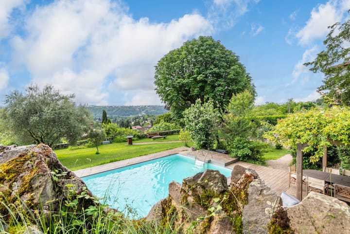 Les Terrasses - Sublime Demeure Avec Piscine - Neuville-sur-Saône