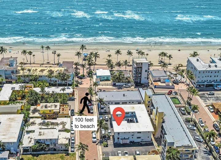 Beachfront & Pool ~ Near Marriott Hollywood Beach - Hollywood, FL