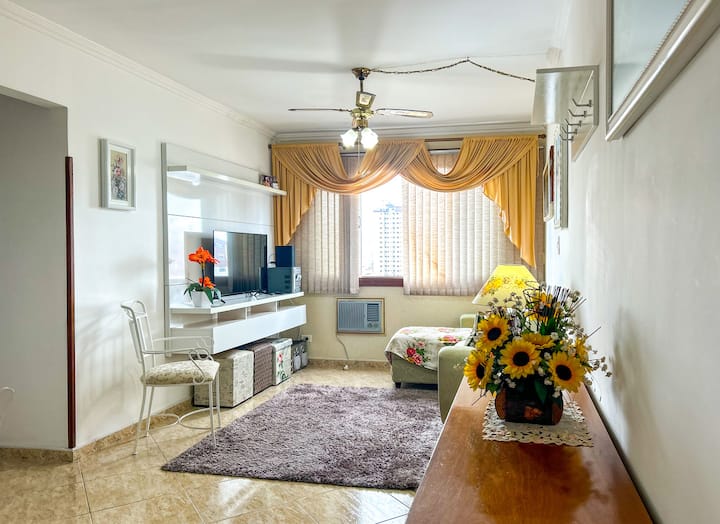 Apto Com Wi-fi | Ar | Smart Tv | Garagem - Santos, Brasil