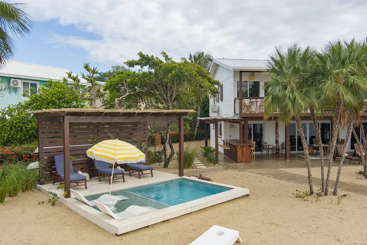 Comfortable 3-bed Designer Home In Maya Beach-pool - Belize