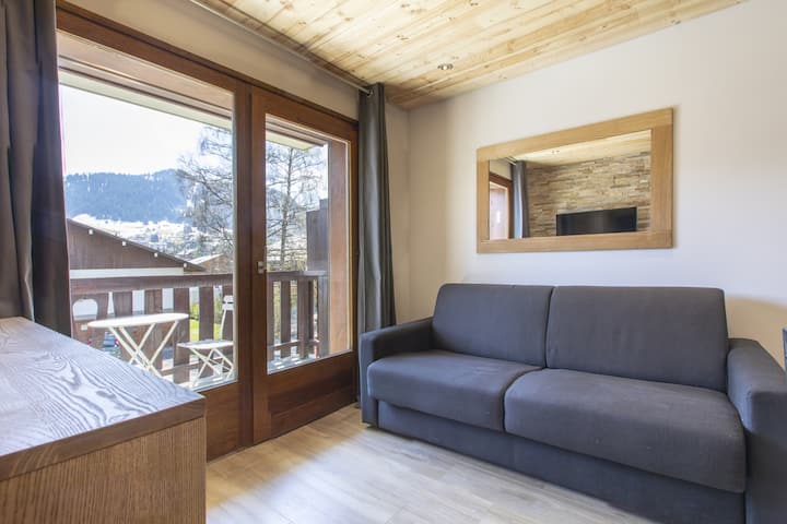 ÉLégant Studio Avec Balcon & Vue Dégagée – Megève - Megève