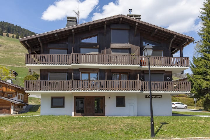 Balcon + Vue Montagne | Studio Cosy à Megève - Megève