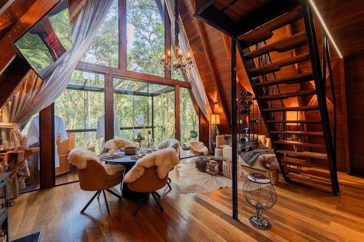 Cabana Oriental Com Vista Para As Montanhas Ofurô - Bom Retiro