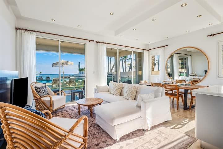 Oceanfront | King Bed, Pool & Ac 102 - Cabarete