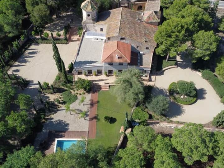 Th101 Masia De Luxe Mas Bell Avec Piscine Privée - Valls