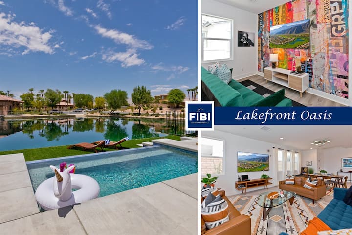 Villa Lago | Dream Lakefront Pool Luxury 4br Oasis - Indio, CA