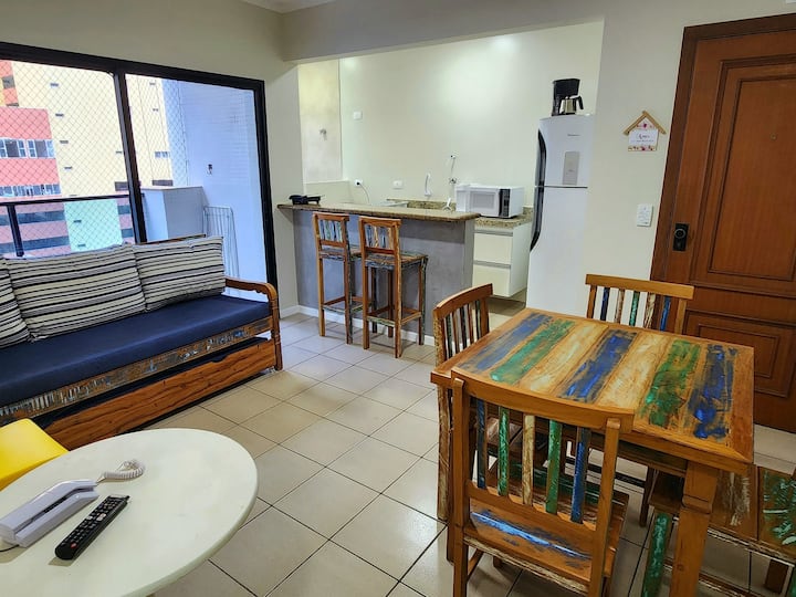 Flat 01 Quadra Praia Pitangueiras Cap.varam 3134 - Guarujá
