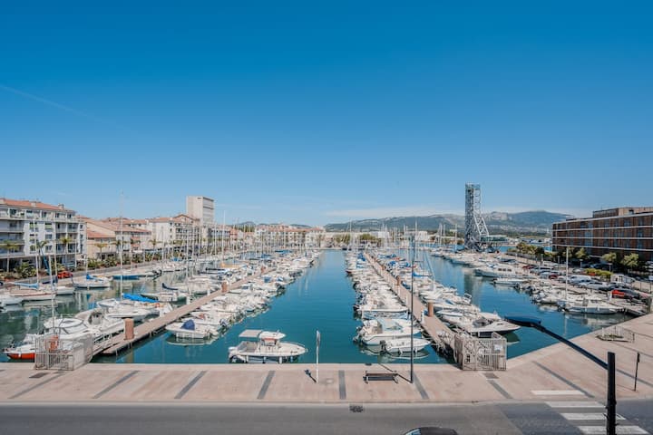 Appartement De Charme - Vue Panoramique Port - Six-Fours-les-Plages