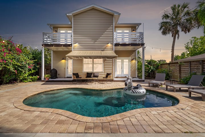 Sunshine Dip | Sleeps 8, Relaxing, Pool, Wifi - St. Augustine, FL