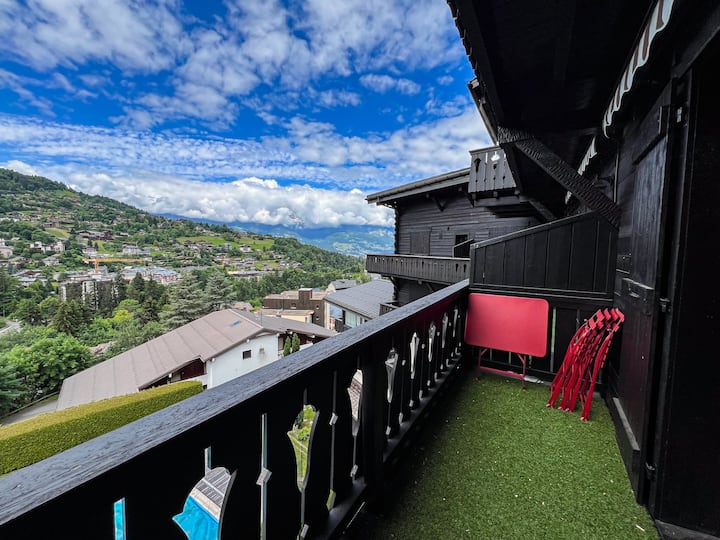 Studio Tout Confort Avec Piscine Et Vue - Servoz