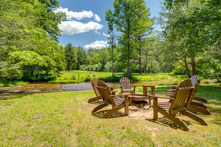 Remote Cooper Creek 'Trout House' W/ Hot Tub - Suches, GA