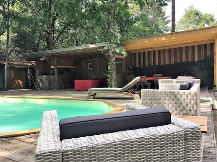 Cap Ferret Villa Grand Chalet Bois - Arcachon