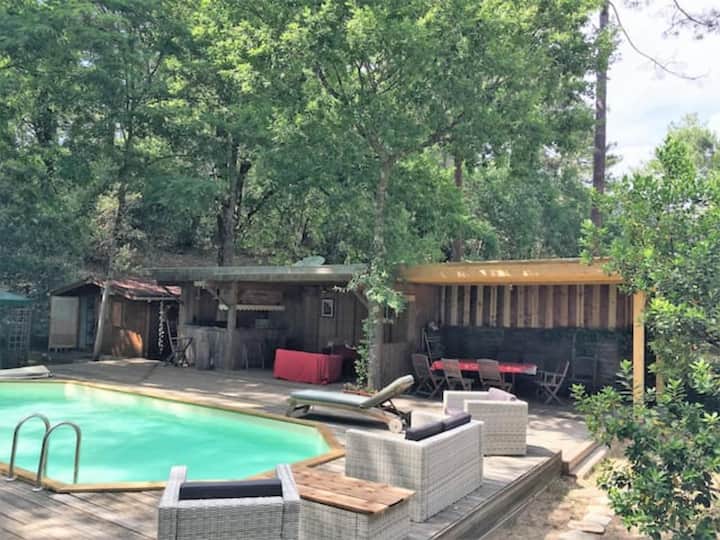 Cap Ferret Villa Grand Chalet Bois - Cap Ferret