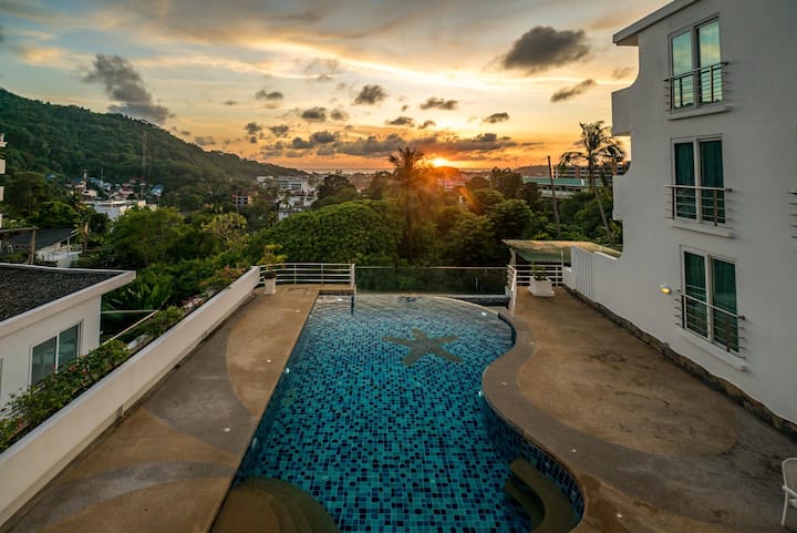 Sea View 2br Kata Apartment Near Santosa Spa - Kata Beach