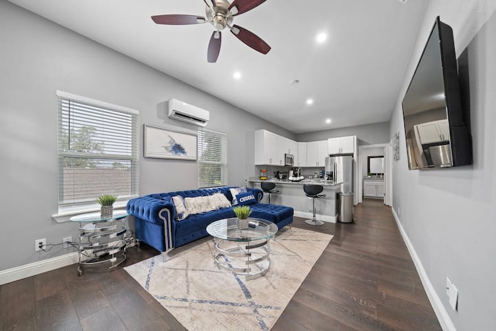 Modern Htown Flat Near Downtown + Midtown | Wifi - Houston, TX