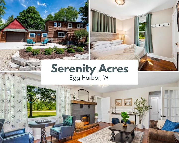 Serenity Acres-peaceful Retreat In Egg Harbor - Egg Harbor, WI